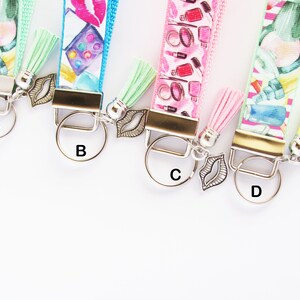 Choose ONE Makeup Key Fob - Makeup Brush Nail Polish Eyeshadow Lipstick ...