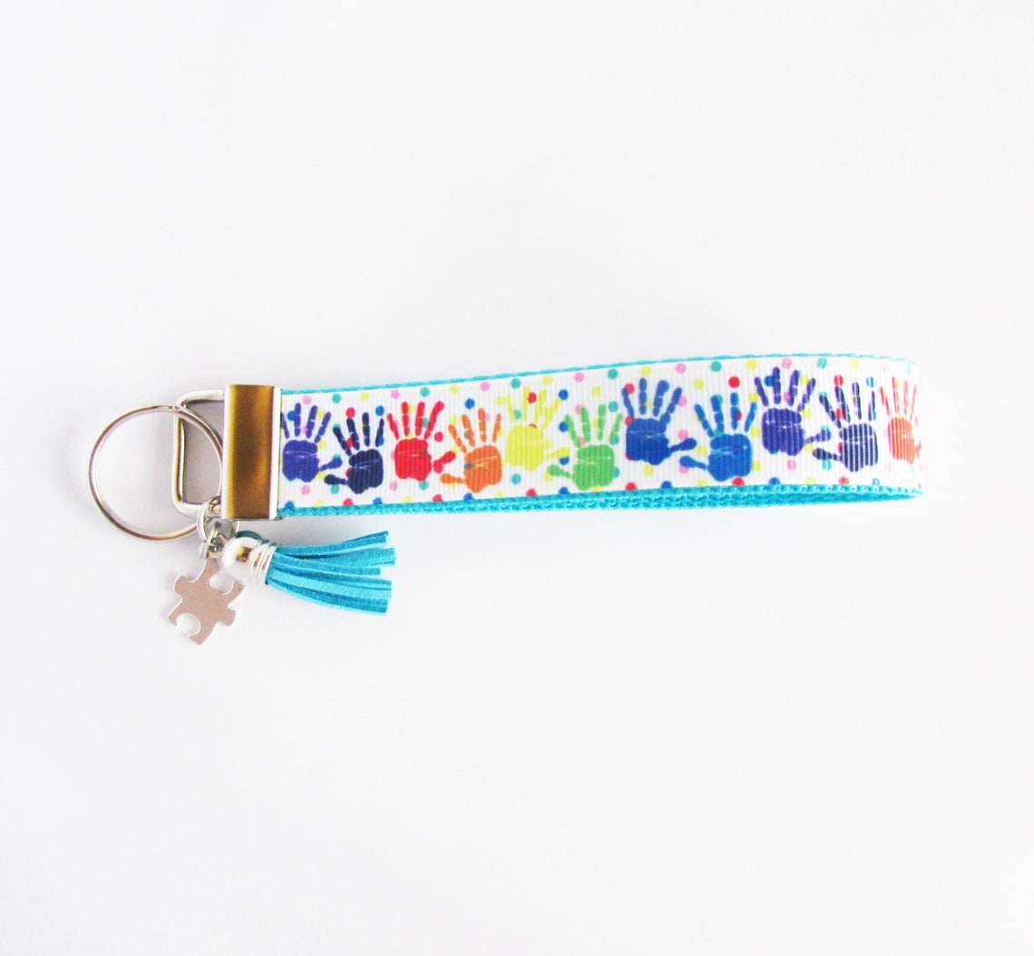 Autism Key Fob Autism Keychain Teacher Key Fob Artist - Etsy