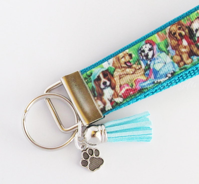 Dog Key Fob Wristlet Dog Keychain Pet Key Fob Beagle | Etsy