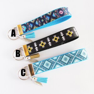 Aztec Key Fob - Aztec Keychain - Southwestern Key Fob - Tribal Keychain ...