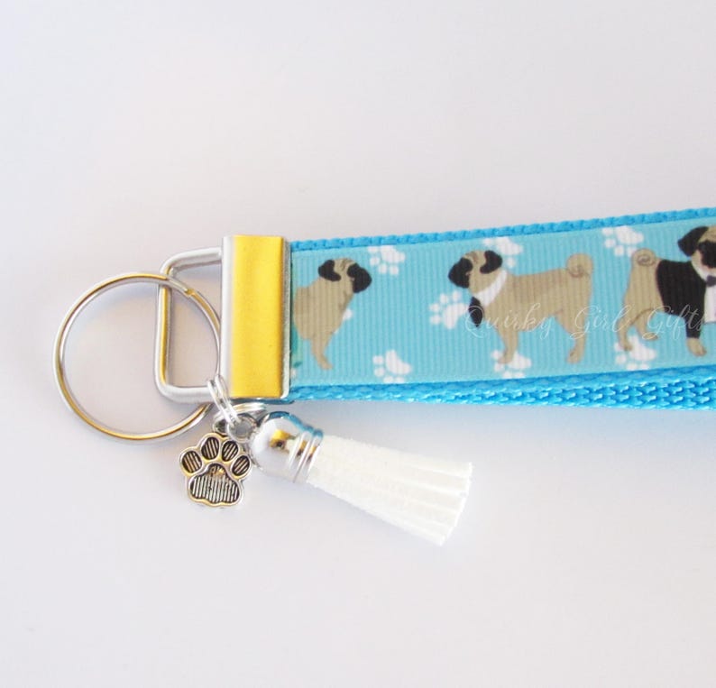 Pug Key Fob Pug Keychain Dog Key Fob Puppy Keychain | Etsy