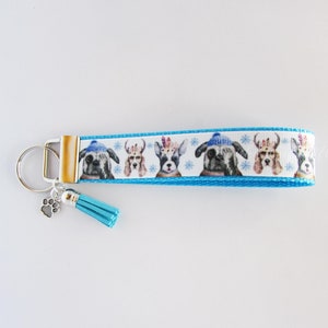 Dog Key Fob - Dog Keychain - Dogs Wearing Hats - Dogs With Crowns - Pet ...