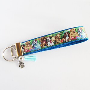 Dog Key Fob Wristlet - Dog Keychain - Pet Key Fob - Beagle Key Fob ...
