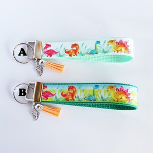 Dinosaur Key Fob - Dinosaur Keychain - Tyrannosaurus - Triceratops ...