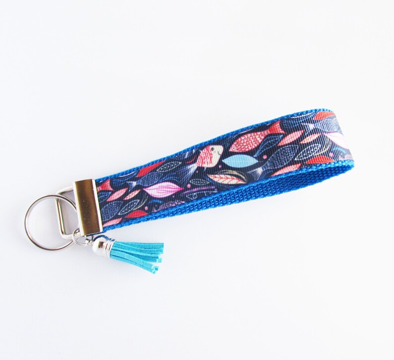 Fish Key Fob Fish Wristlet Fish Keychain Fish Key Holder - Etsy