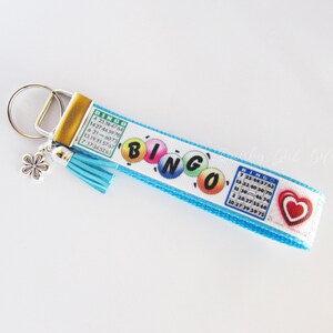 Bingo Key Fob - Bingo Keychain - Game Night Key Fob - Bingo Gift ...