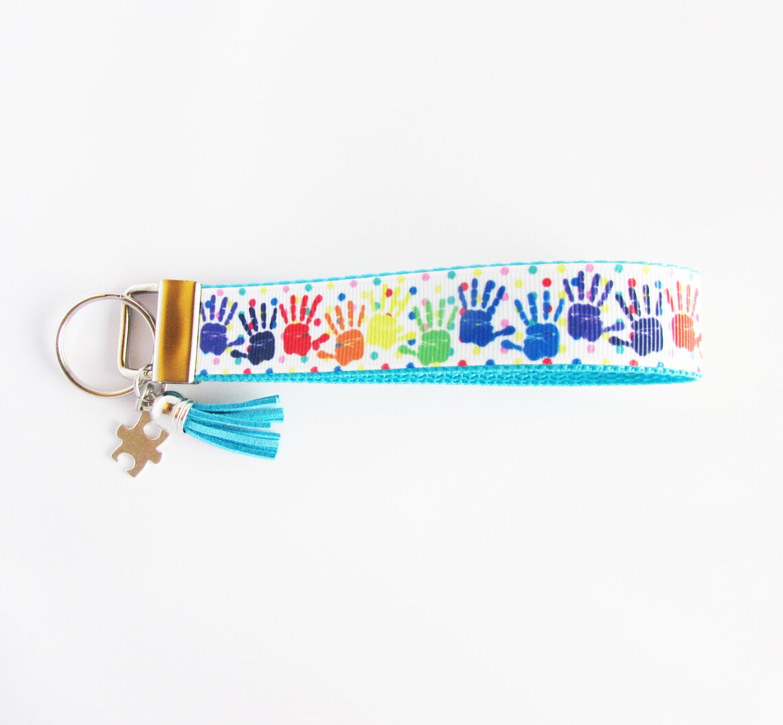 Autism Key Fob Autism Keychain Teacher Key Fob Artist - Etsy