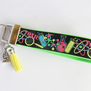 Toxic Science Themed Key Fob - Toxic Keychain - Science Geek Key Fob ...