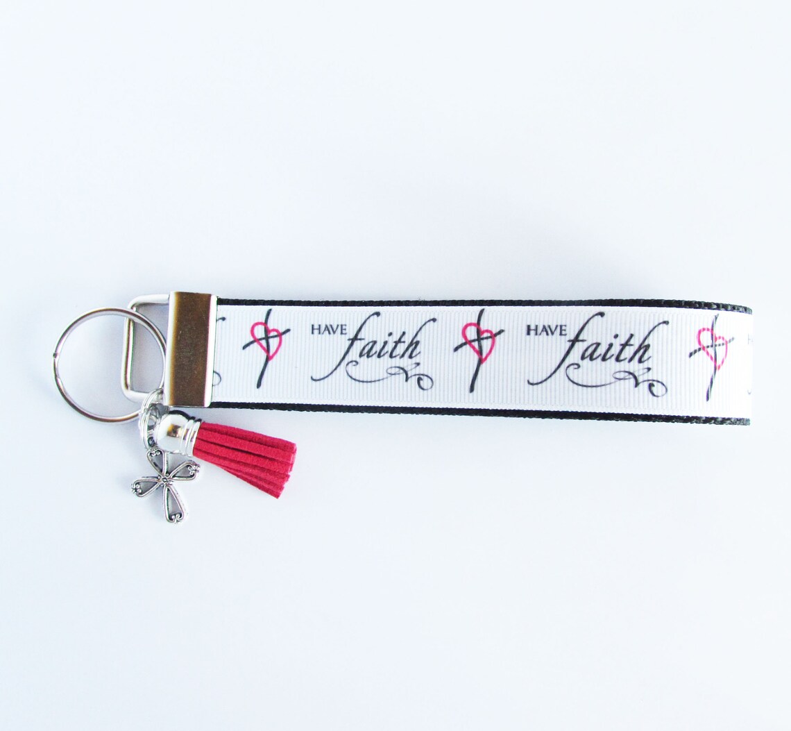 Have Faith Key Fob - Have Faith Cross Keychain - Christian Key Fob ...