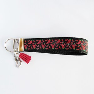 Red Chili Pepper Key Fob - Chili Pepper Keychain - Spicy Red Pepper ...