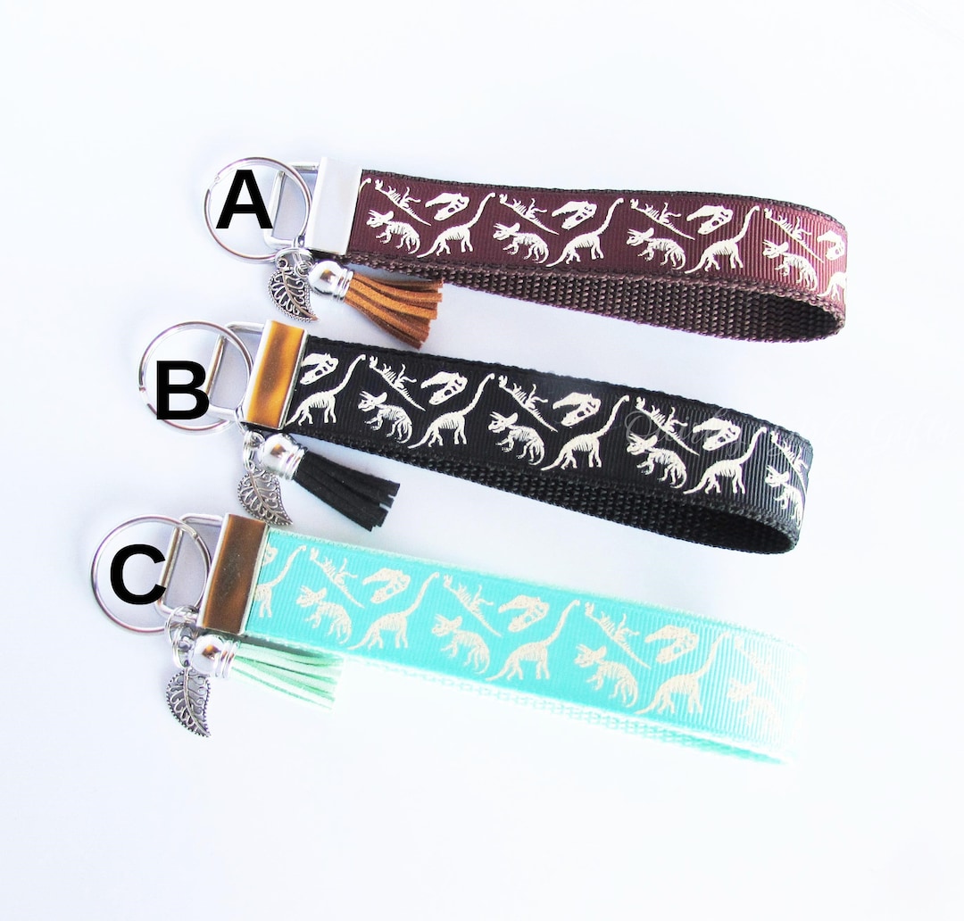 Dinosaur Fossil Key Fob - Fossil Keychain - Dinosaur Keychain ...