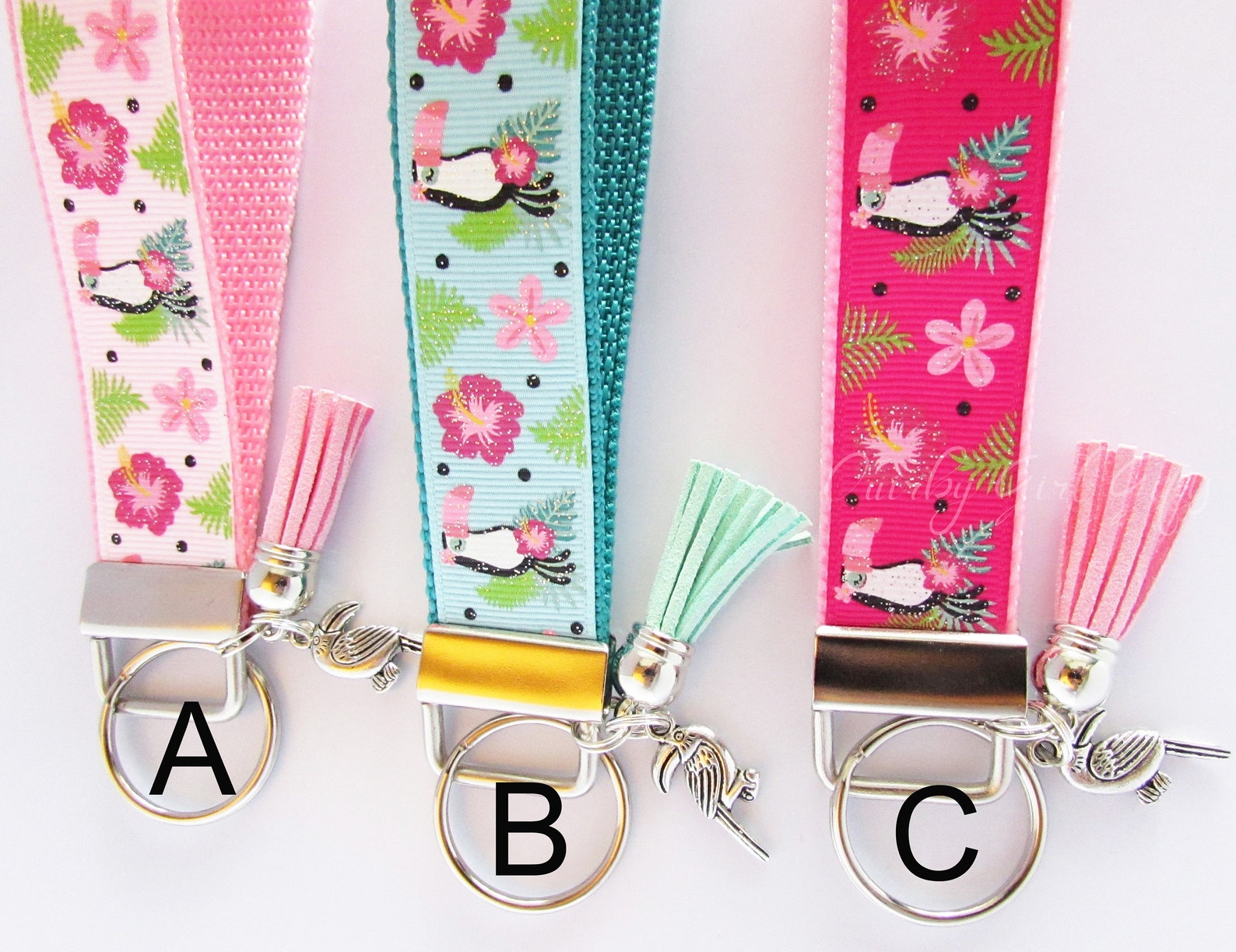 Toucan Key Fob - Choose 1 Bird Key Fob - Toucan Keychain - Toucan ...