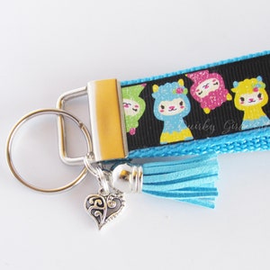 Llama Key Fob - Llama Keychain - Llama Key Ring - Llama Wristlet ...