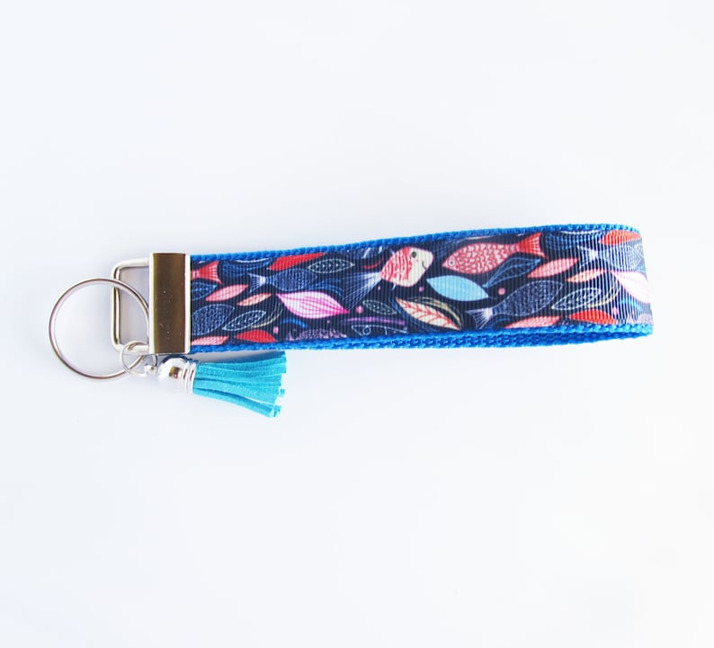 Fish Key Fob Fish Wristlet Fish Keychain Fish Key Holder - Etsy