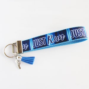 Running Key Fob - Runners Key Fob - Jogging Key Fob - Just Run Key Fob ...