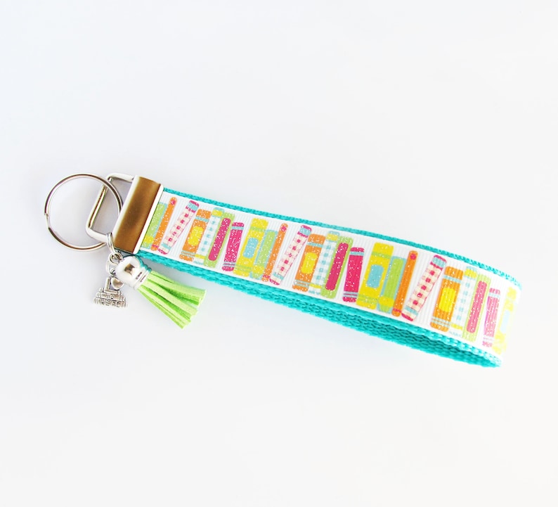 Book Key Fob - Glitter Books, "i Love to Read" Charm - Etsy