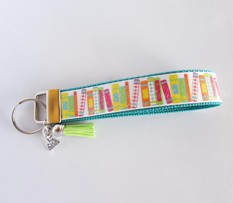 Book Key Fob Books Keychain Reading Key Fob I Love To | Etsy