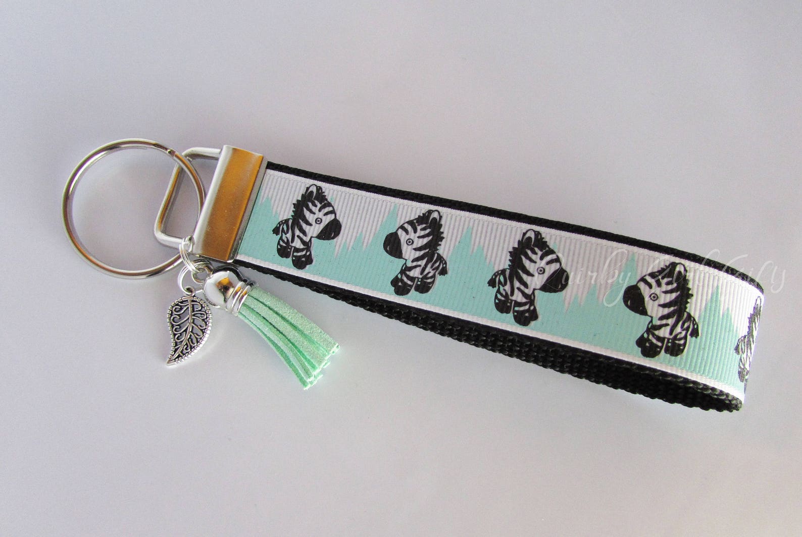 Zebra Key Fob Zebra Keychain Animal Key Fob Safari | Etsy