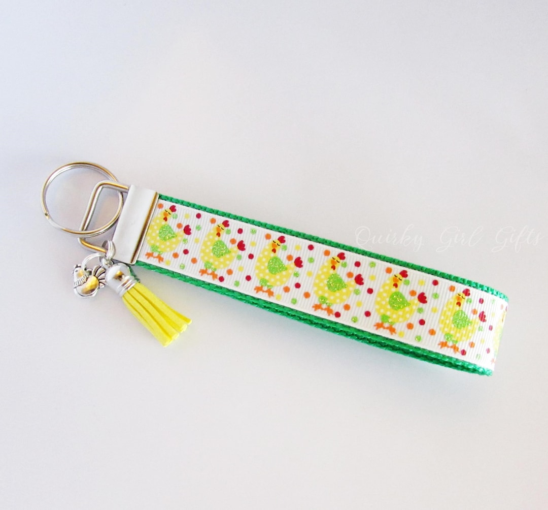 Rooster Key Fob - Rooster Keychain - Hen Key Fob - Chicken Key Fob ...