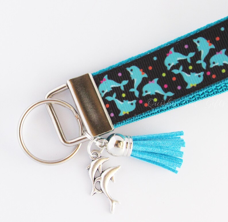 Dolphin Key Fob Dolphin Keychain Sea Life Key Fob Ocean | Etsy
