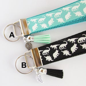 Dinosaur Key Fob - Dinosaur Keychain - Stegosaurus Key Fob ...