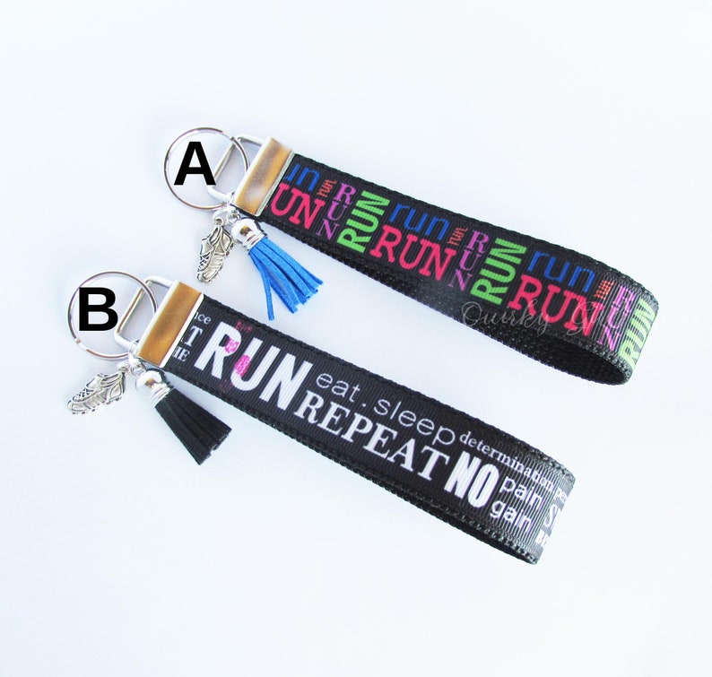 Runner Key Fob Running Keychain Marathon Runner Gift | Etsy