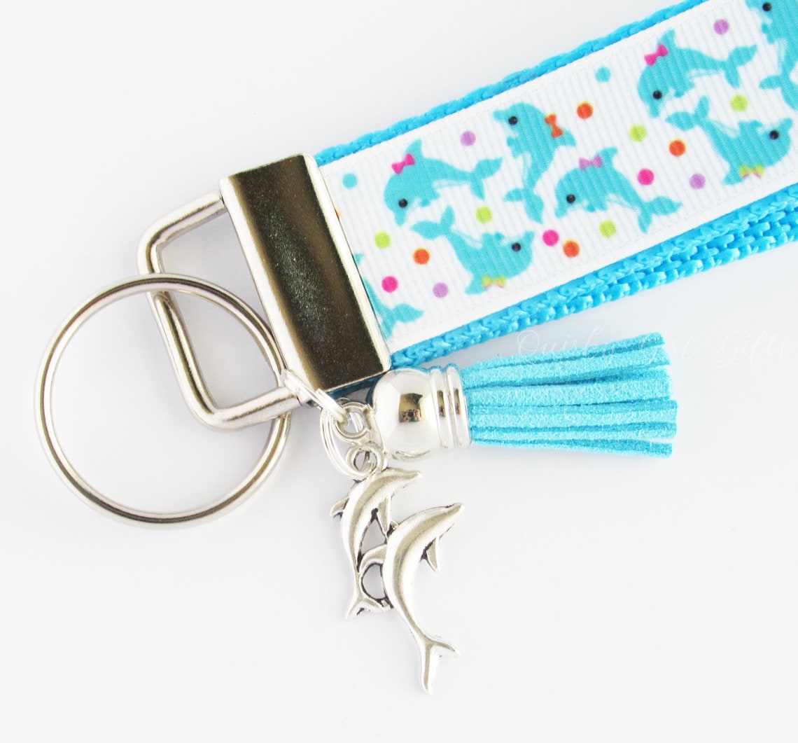 Dolphin Key Fob Dolphin Keychain Sea Life Key Fob | Etsy