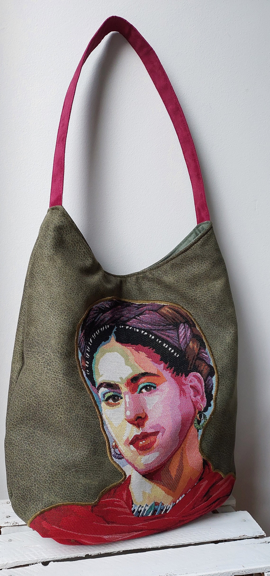 Frida Inspired Bag,fridalovers Fashion, Maxican Artist Frida,zipped ...