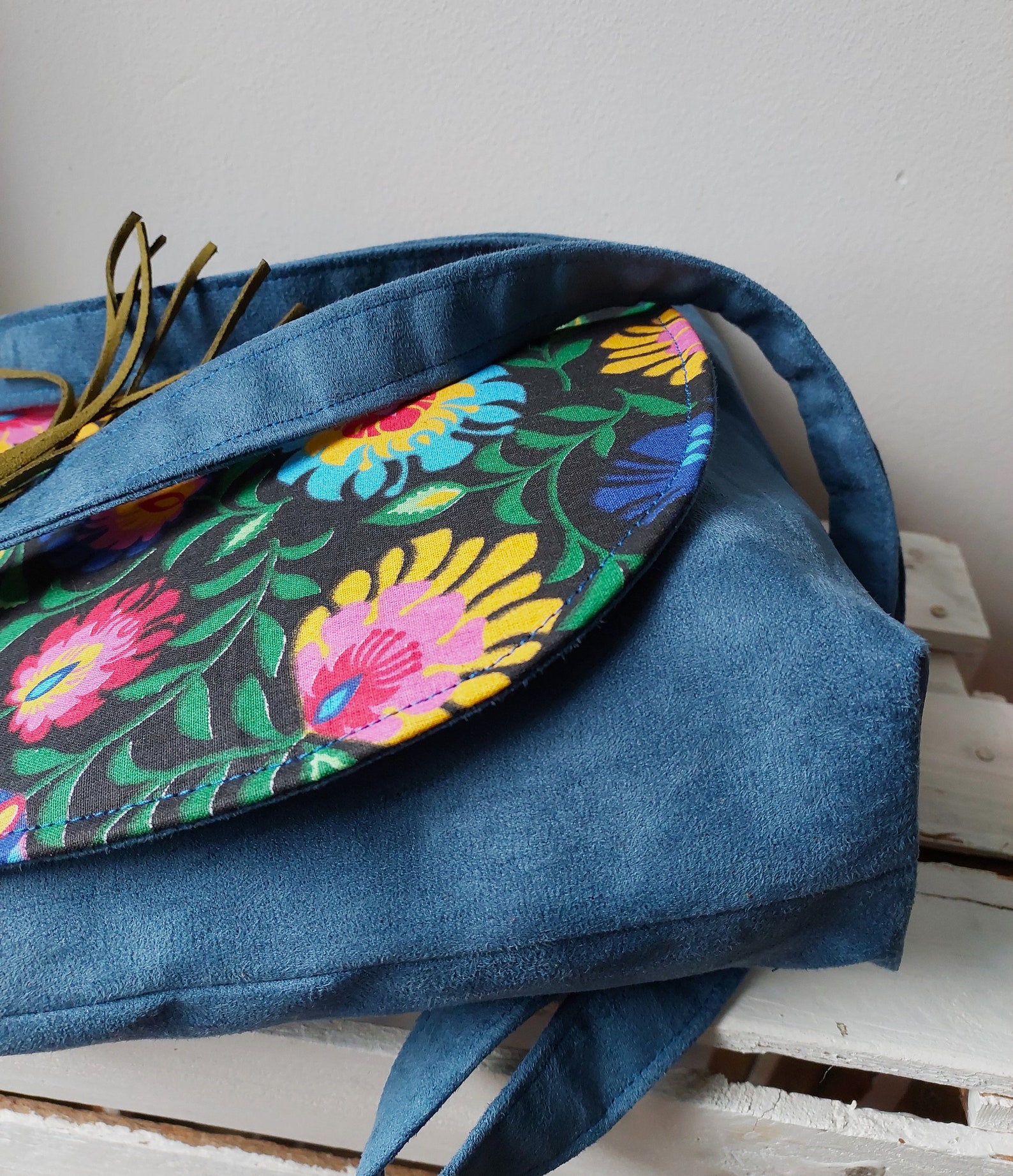 Medium Sized Bag in a Folk Style, Unique Clothing Accessory,polish Folk ...
