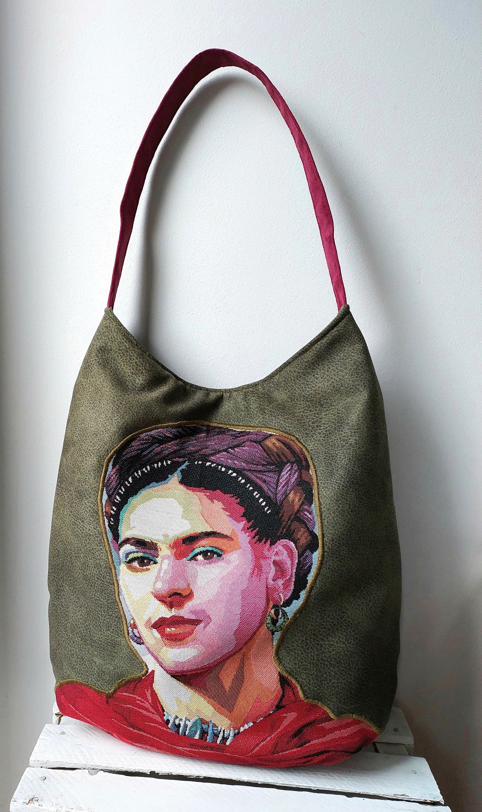 Frida Inspired Bag,fridalovers Fashion, Maxican Artist Frida,zipped ...