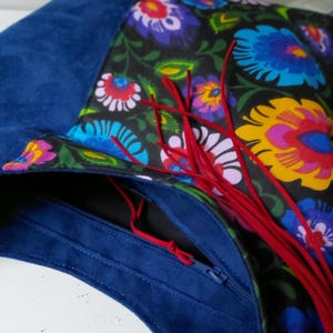 Large Bag Inspired by Polish Folk Art, Eco Friendly Crossbody Bag, Folk ...
