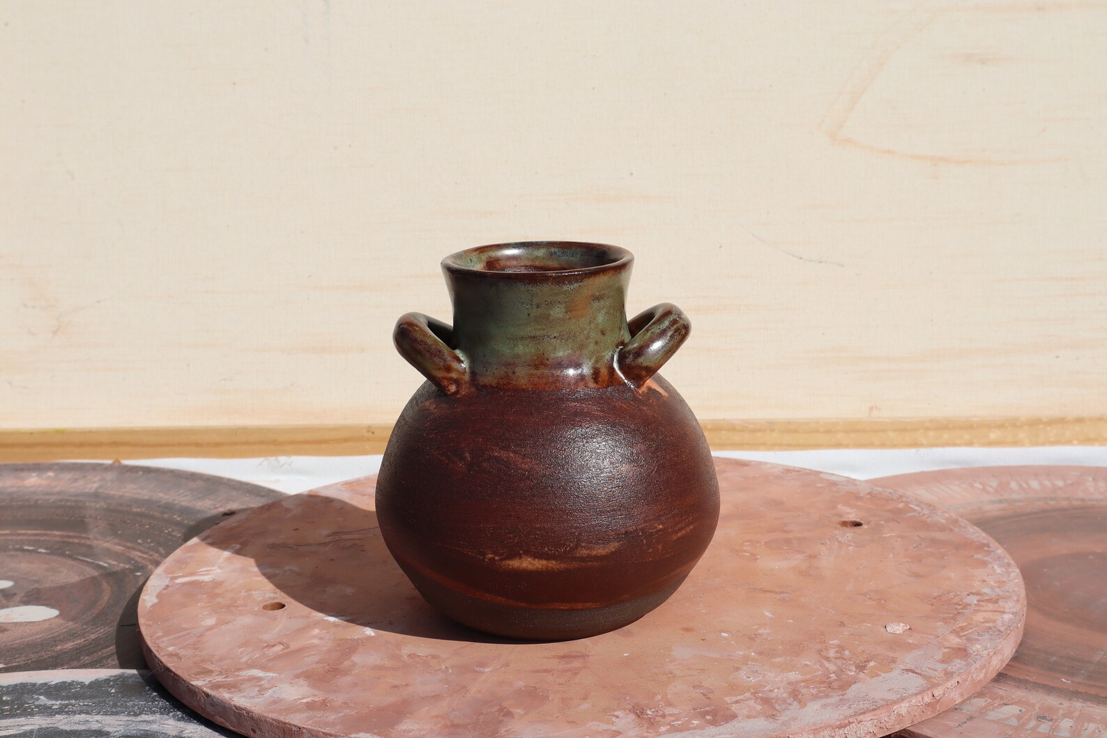 Patina Ceramic Planter Handmade Ceramic Versatile Planter Pot Wheel ...