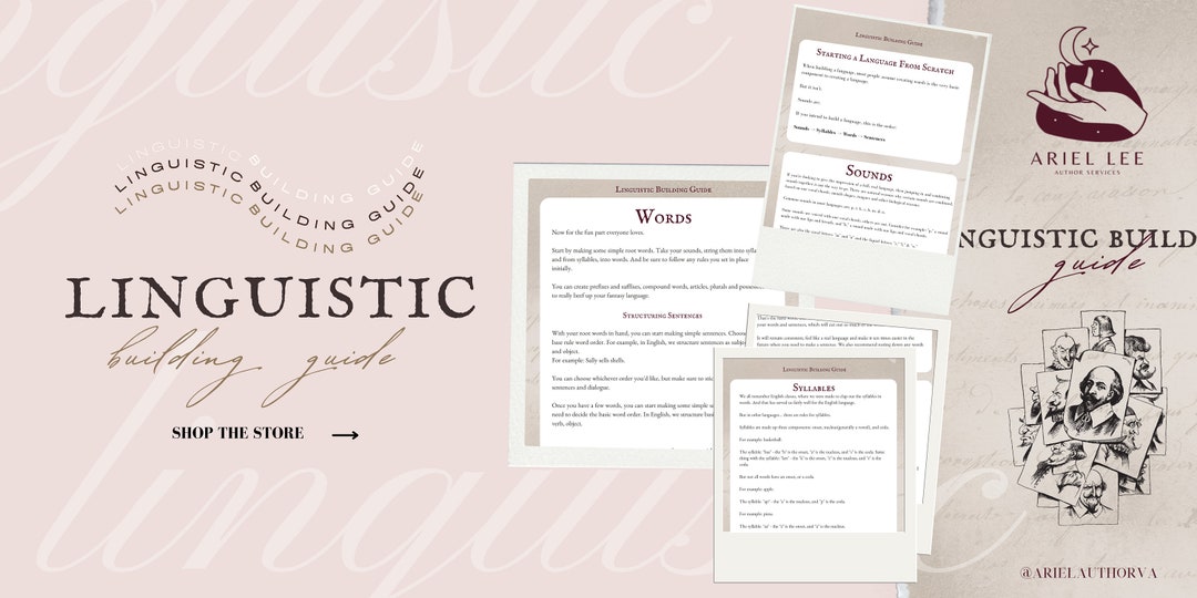 Linguistic Building Guide || Author's Guide to Language Building ...