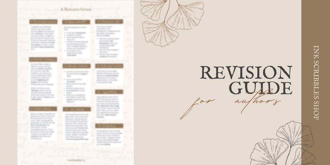 Revision Guide for Authors || Self-published Revision Guide || Indie ...