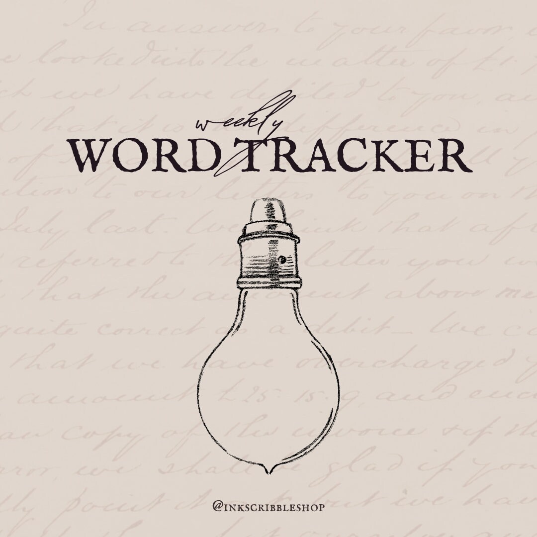 Bullet Journal Weekly Word Tracker for Authors - Etsy