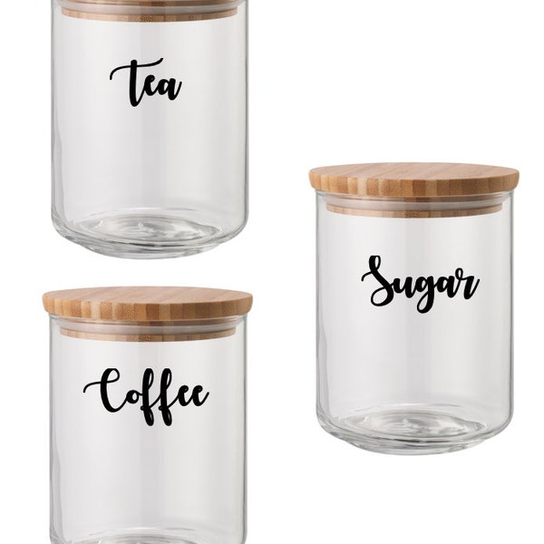Coffee Tea Sugar Jars - Etsy Australia