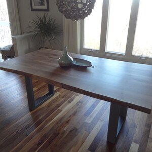 Modern Natural Edge Dining Table - Kitchen Table - Etsy