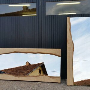 Large Live Edge Mirror Wooden Rustic Mirror - Etsy