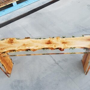 Console Table - Resin Table With Moss - Hall Table - Etsy