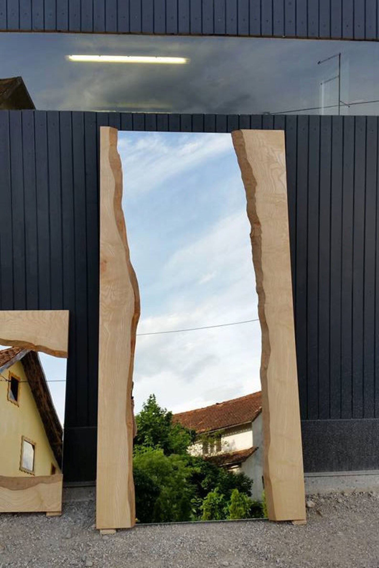 Large Live Edge Mirror Wooden Rustic Mirror - Etsy