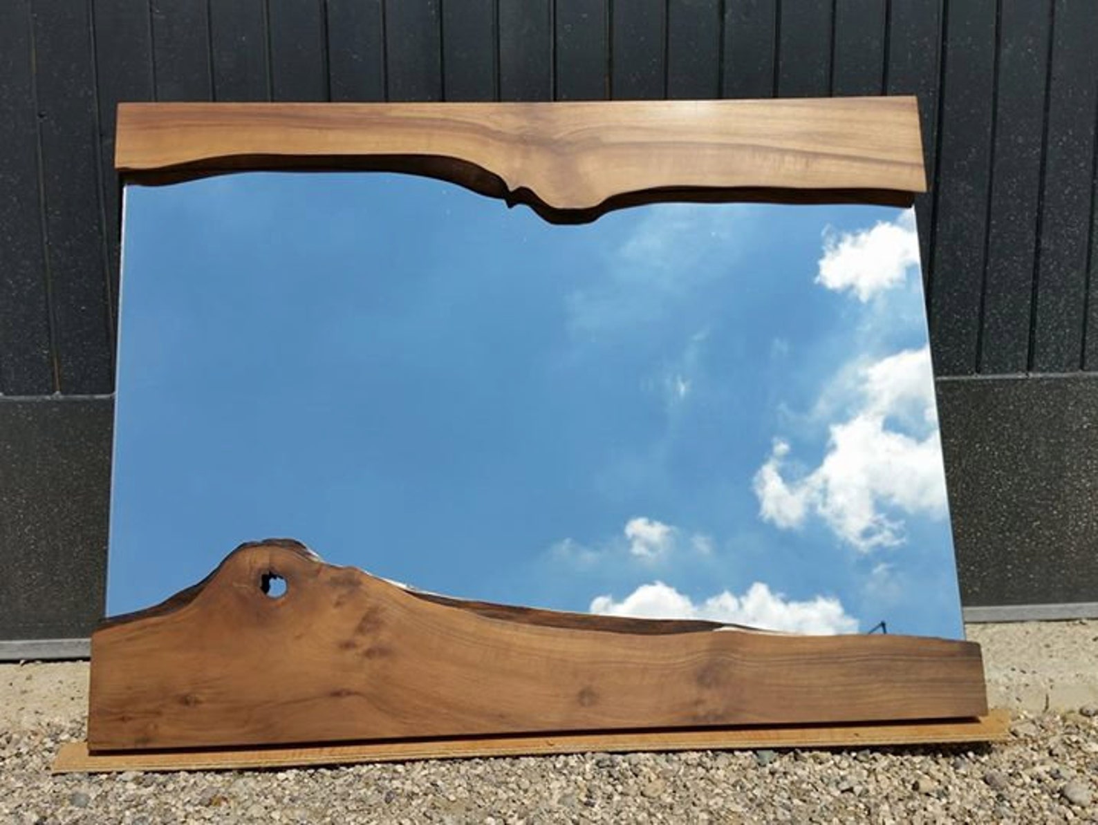 Modern Wall Mirror Wooden Live Edge Mirror - Etsy