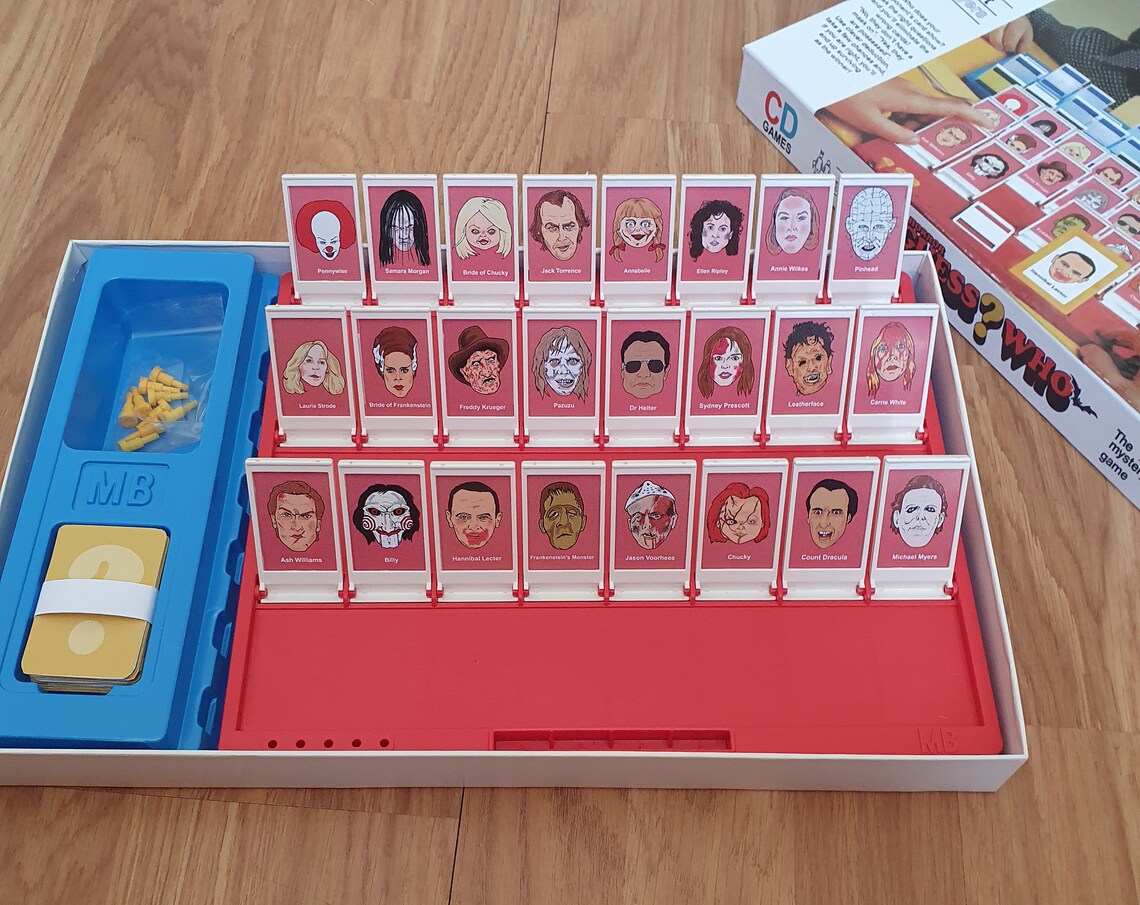 Horror Guess Who the Complete Boxed Game - Etsy
