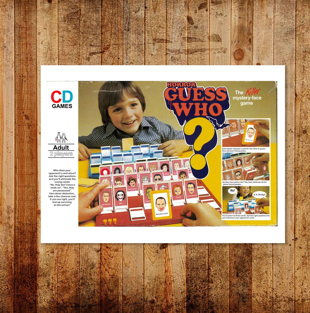 Horror Guess Who Style Art Print is It Chucky Limited/open Edition A3 ...