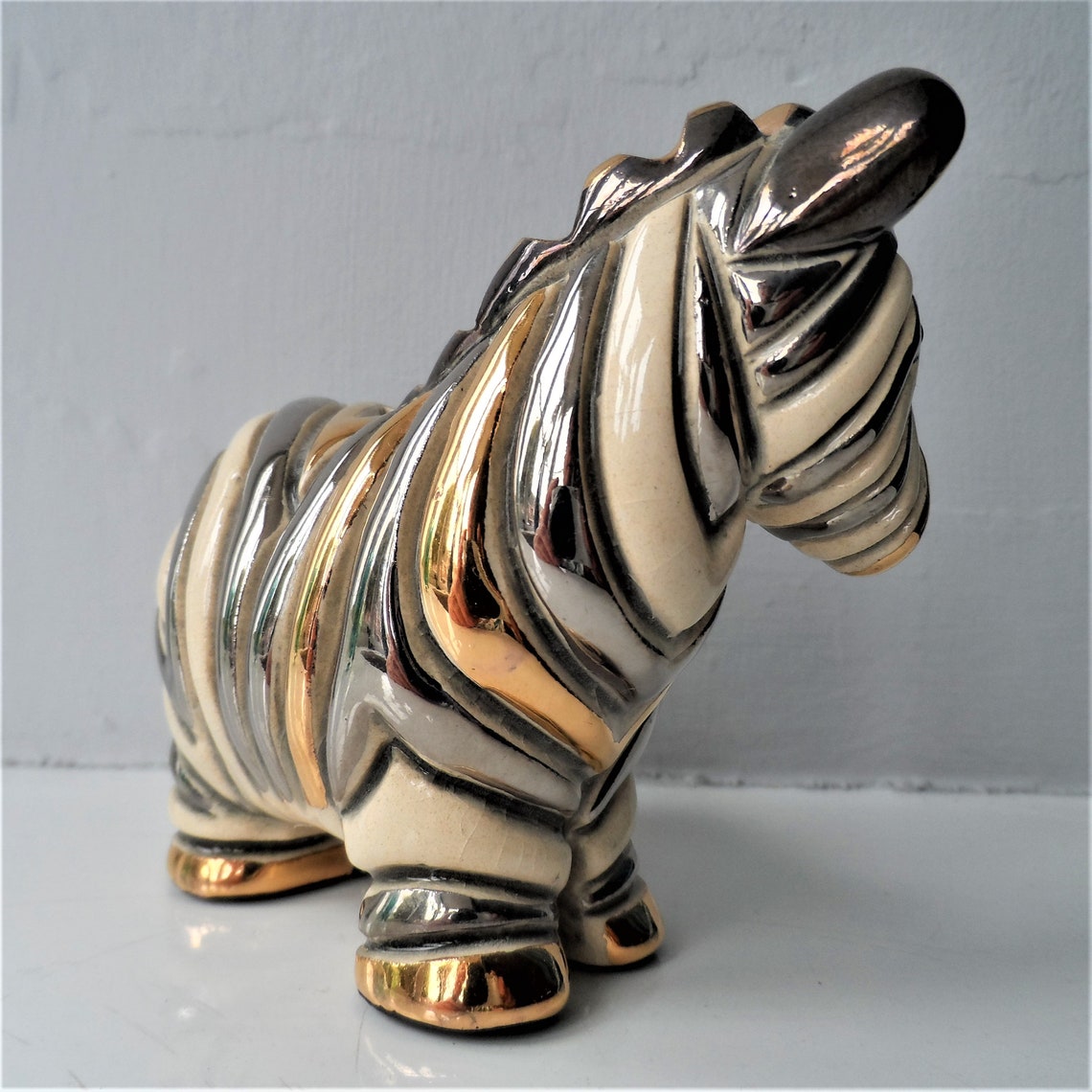 Vintage Rinconada Zebra Artesania De Rosa Pottery Animals - Etsy