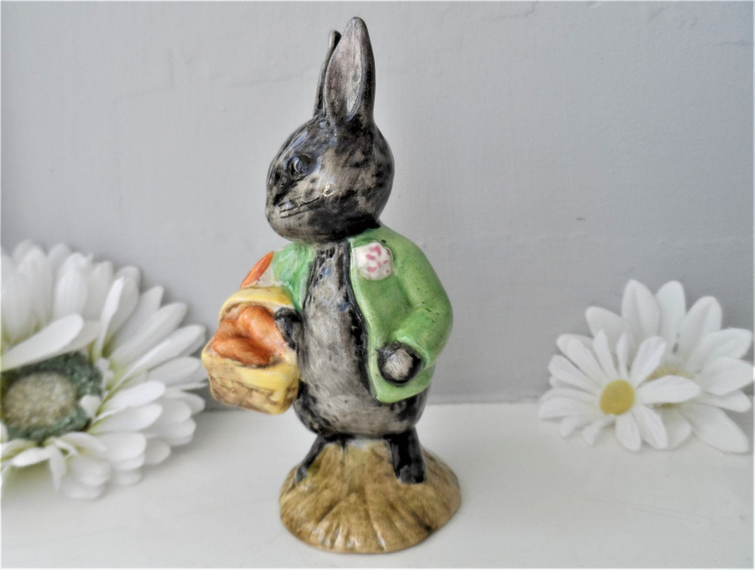 Vintage BESWICK Little Black Rabbit Figurine Beatrix Potter - Etsy