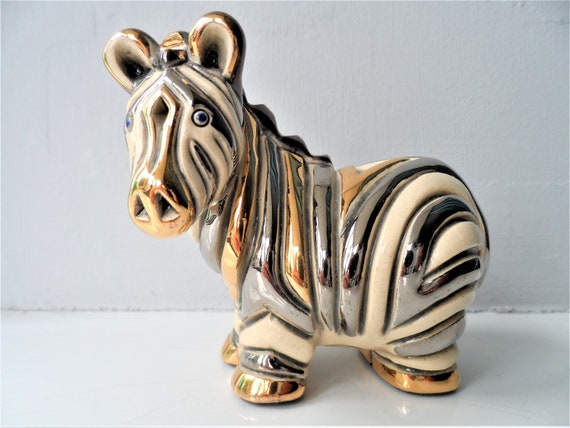 Vintage Rinconada Zebra Artesania De Rosa Pottery Animals - Etsy