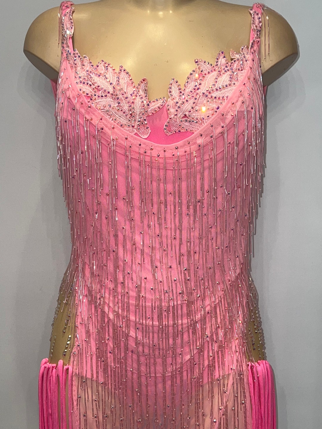 Pink Latin- Competition-rhythm-show-dance Dress - Etsy