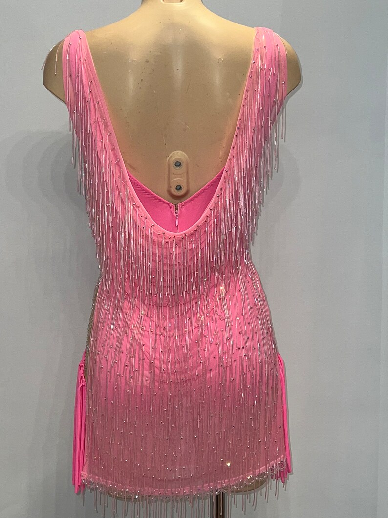 Pink Latin- Competition-rhythm-show-dance Dress - Etsy