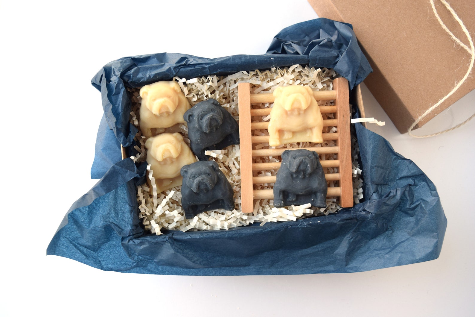 English Bulldog Mini Soap Boxed Set of Six Goat Milk Soaps - Etsy