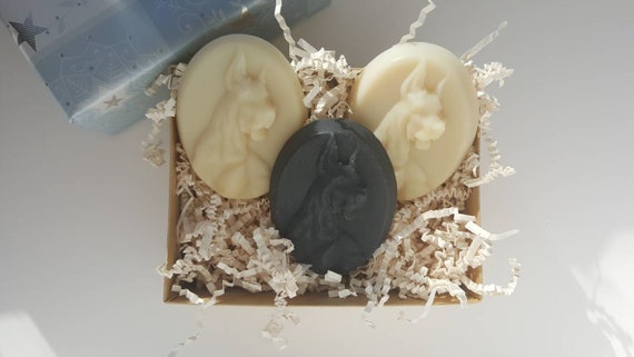Great Dane Boxed Gift Set Three Goat Milk Soaps Lavender | Etsy
